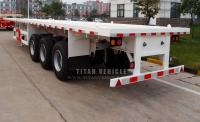 China What is the price on your TITAN 3 axle 40T/60T shipping container transport flatbed semi trailer？ for sale