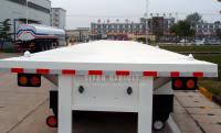China What is the price on your TITAN 3 axle 40T/60T shipping container transport flatbed semi trailer？ for sale