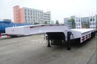 China TITAN VEHICLE 3 axle 50t to 100t low bed trailer dimensions in india for sale