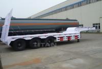 China TITAN VEHICLE 3 axle 50t to 100t low bed trailer dimensions in india for sale