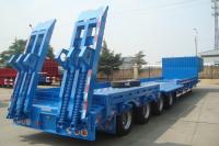 China TITAN VEHICLE widely used low bed trailer 4 axle heavy duty low loader for sale for sale