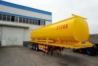 China 3 axle 42000 liters carbon steel diesel fuel tank semi trailer  for sale for sale