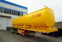 China 3 axle 42000 liters carbon steel diesel fuel tank semi trailer  for sale for sale