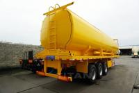 China 3 axle 42000 liters carbon steel diesel fuel tank semi trailer  for sale for sale