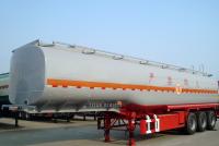 China steel 42000 liters fuel oil tanker trailer with tri axle for sale for sale