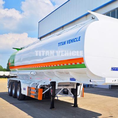 China TITAN 3 Axle 42000 liters Diesel Water Oil Fuel Tanker Trailer for Sale in DR Congo for sale