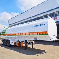 China TITAN 3 Axle 42000 liters Diesel Water Oil Fuel Tanker Trailer for Sale in DR Congo for sale