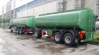 China 2 axles 33000 liter fuel transportation tanker trailer for sale for sale