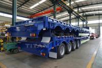 China 4 axle 80 tons to 100 tons heavy machine loading low loader trailer for sale for sale