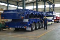 China 4 axle 80 tons to 100 tons heavy machine loading low loader trailer for sale for sale