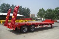 China 2 axles 40 tons flat deck low bed trailer low loader semi trailer for sale for sale