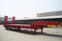 China 2 axles 40 tons flat deck low bed trailer low loader semi trailer for sale for sale