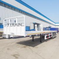 China Tri Axle 40 Feet Semi Flatbed Trailers for Sale Near Me for sale
