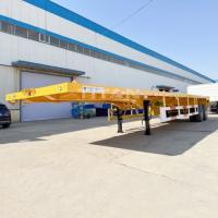 China TITAN 2 Axle 40 Ft Titan Flatbed Trailers for Sale for sale