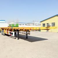 China TITAN 2 Axle 40 Ft Titan Flatbed Trailers for Sale for sale