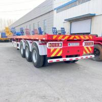 China TITAN 3 Axle 40 Ft Flatbed Semi Trailers for Sale Near Me for sale