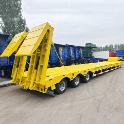 China TITAN 3 Axle Low Bed Semi Trailer for Sale Price for sale