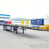 China TITAN 3 Axle 40 Ft Flatbed Trailer for Sale Near Me for sale