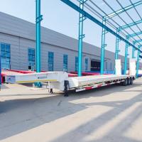 China TITAN 3 Axle Low Bed Trailer for Sale With Ramp for sale