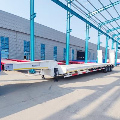 China TITAN 3 Axle Low Bed Trailer for Sale With Ramp for sale
