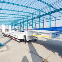 China TITAN 3 Axle Low Bed Trailer for Sale With Ramp for sale