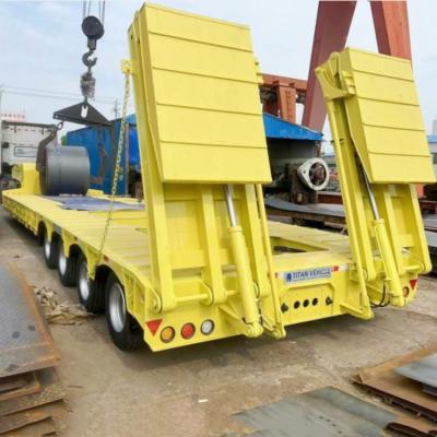 China TITAN 4 Line 8 Axle Semi Low Loader Trailer for Sale for sale