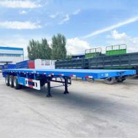 China TITAN 3 Axle Semi Trailer Flat Bed Semi Trailer for Sale for sale