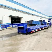 China TITAN 4 Axle 40 Ft Semi Low Bed Trailer for Sale for sale