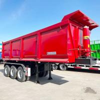 China TITAN 35CBM Best 3 Axle End Dump Trailer for Sale for sale