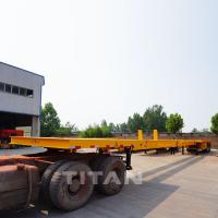 China 2.5 meters extend to 25 meters 3 axle flatbed trailers telescopic extendable trailer extendable flatbed trailers for sale