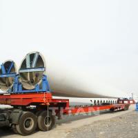 China 48m Wind Blade Carrier Trailer TITAN high quality 48m wind blade carrier trailer for sale for sale