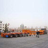 China multi axles lowboy equipment trailer lowboy trailer deck length lowboy trailer wheels for sale for sale