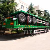China shipping 40 ton 20ft 40ft container carrier handling semi trailers 3 axles sales price for sale