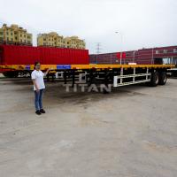 China cargo ship 50 ton two-axle flatbed 40