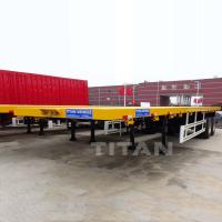 China cargo ship 50 ton two-axle flatbed 40