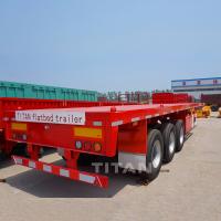 China 3 axles flatbed self loading trailer flat bed container semi trailer truck for sale for sale