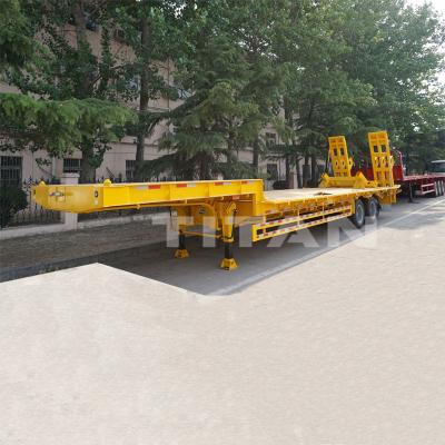 China 2 axle 40 ton low bed semi trailer price for sale