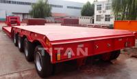 China TITAN 4 Axle 100 Ton 120 ton Hydraulic Detachable Gooseneck Lowboy front loading semi Trailer for sale for sale