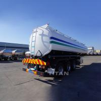 China TITAN oil tanker trailer fuel tank with 3 axles 42,000 liters fuel tanker trailer  for sale for sale