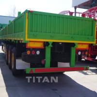 China TITAN side wall semi trailer 3 axle cargo trailers 40ft container side loader for sale for sale