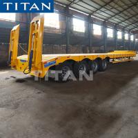 China 2/3/4 axles 40ton/50ton/80ton/100ton low bed semi trailer/lowbed trailer for sale