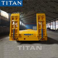 China 2/3/4 axles 40ton/50ton/80ton/100ton low bed semi trailer/lowbed trailer for sale