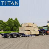 China 3 axles 80ton/100ton Transport Heavy Duty Machinery low bed semi trailer/lowbed trailer for sale