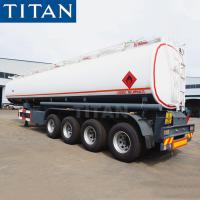 China TITAN 4 Axle Fuel Tank Trailer 54000/60000 Liter Oil Tanker Semi Trailer for sale
