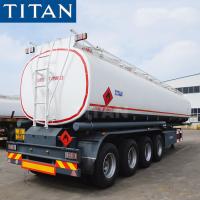 China TITAN 4 Axle Fuel Tank Trailer 54000/60000 Liter Oil Tanker Semi Trailer for sale
