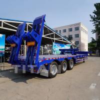 China 2/3/4 axles 40ton/50ton/80ton/100ton low bed semi trailer/lowbed trailer for sale