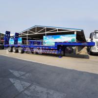 China 2/3/4 axles 40ton/50ton/80ton/100ton low bed semi trailer/lowbed trailer for sale