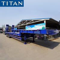 China 2/3/4 axles 40ton/50ton/80ton/100ton low bed semi trailer/lowbed trailer for sale