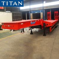 China Low Price Heavy Duty 3 Axles LowbedTrailer 60t 80t 100 Tons Low Bed Truck Semi Trailer for sale