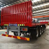 China TITAN  4 axles container flatbed trailers with container lock  flatbed semi trailer for sale